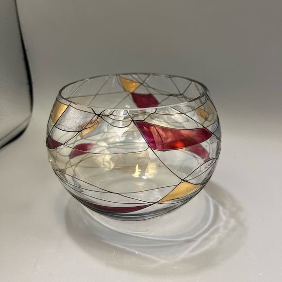 PartyLite | Accents | Partylite Mosaic Calypso Stained Glass Votive ...